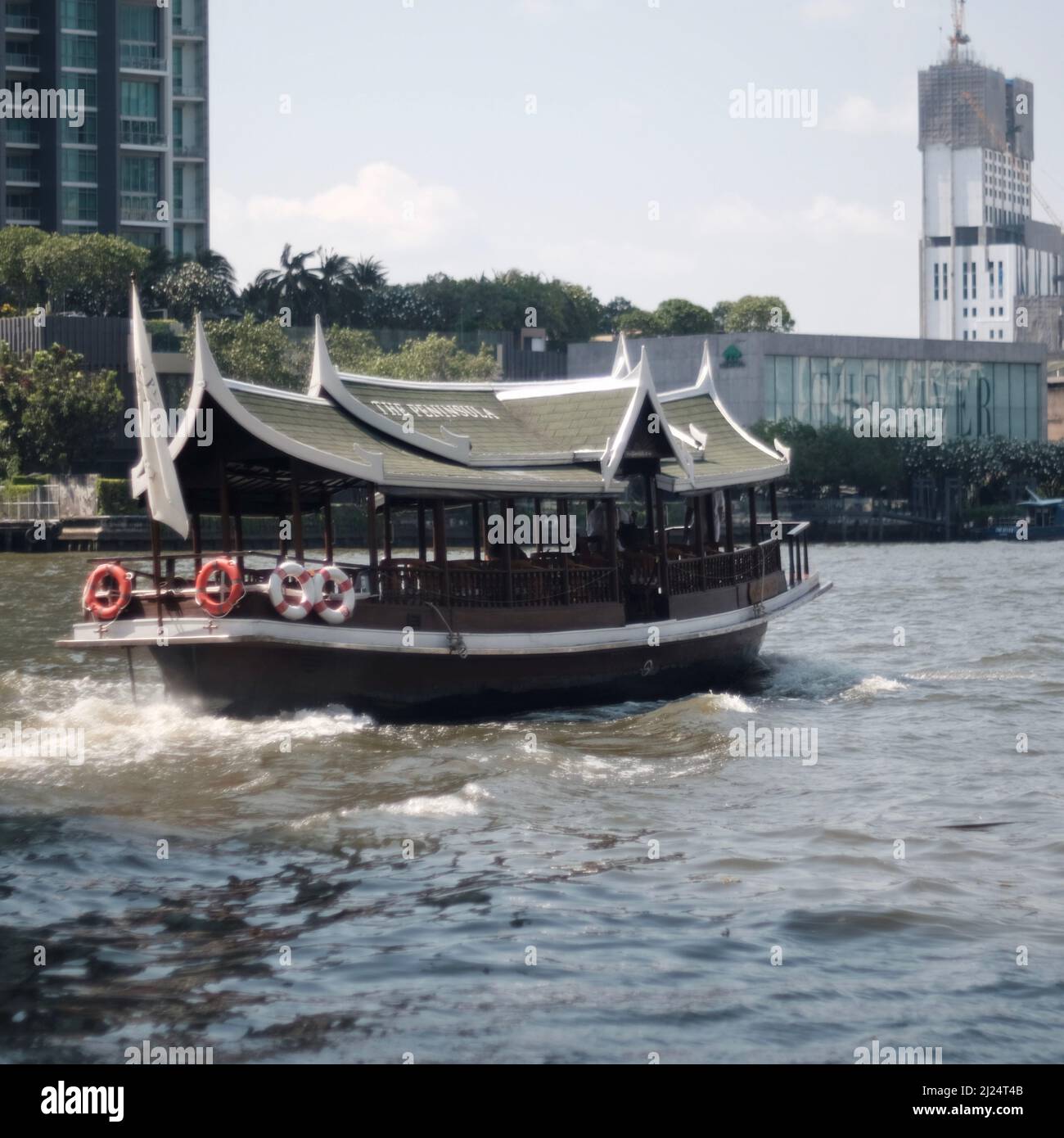 Peninsula Hotel Bangkok Shuttle Boat on the Chao Phraya River Bangkok ...