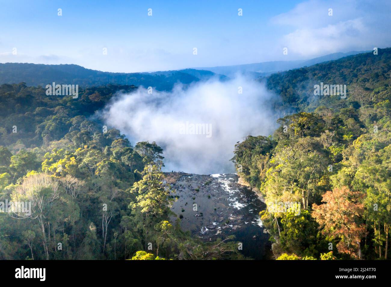 K50 Waterfall, K 'Bang district, Gia Lai province, Vietnam - March 7 ...