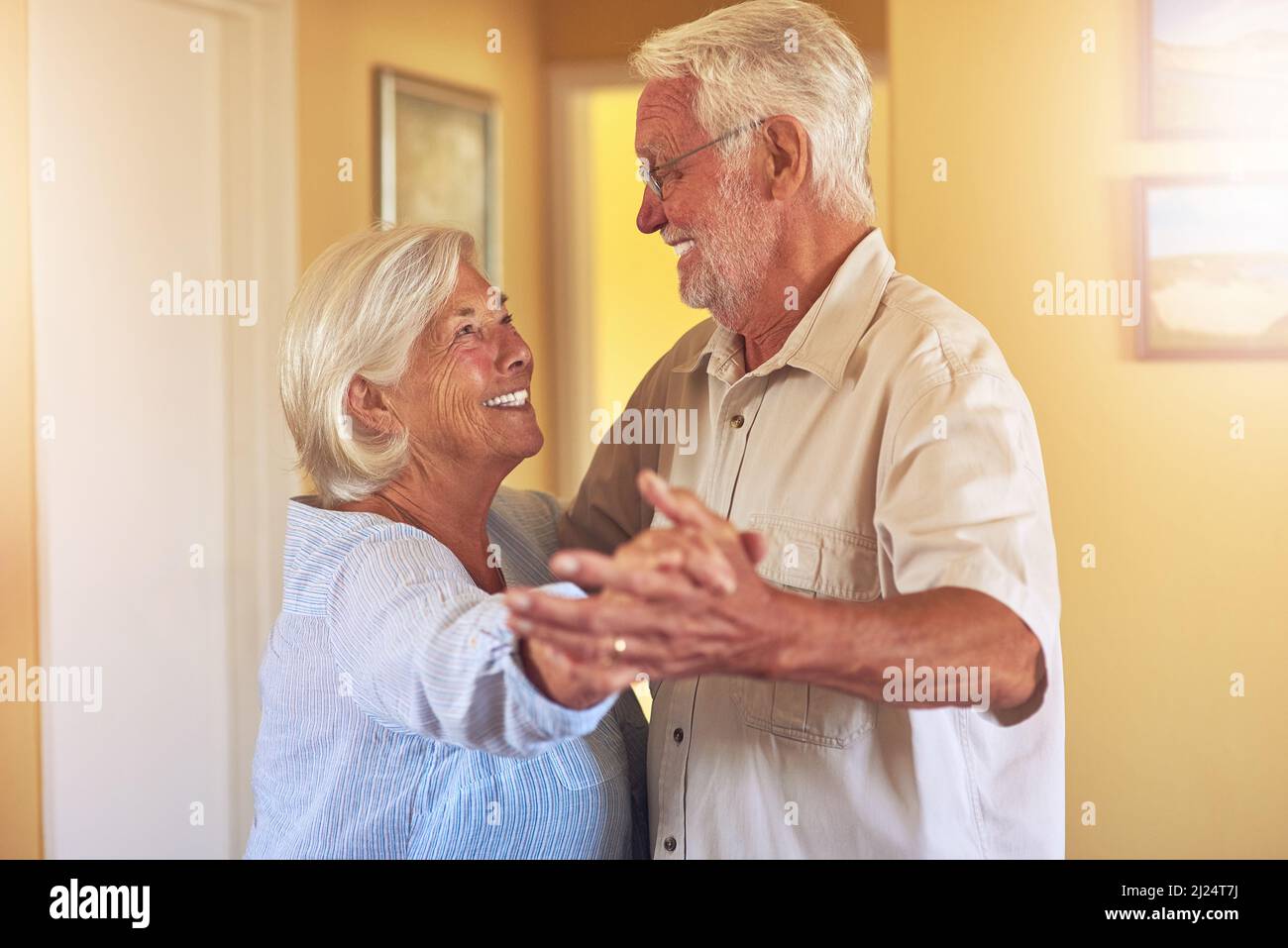 They danced every dance together from day one. Shot of a happy senior ...