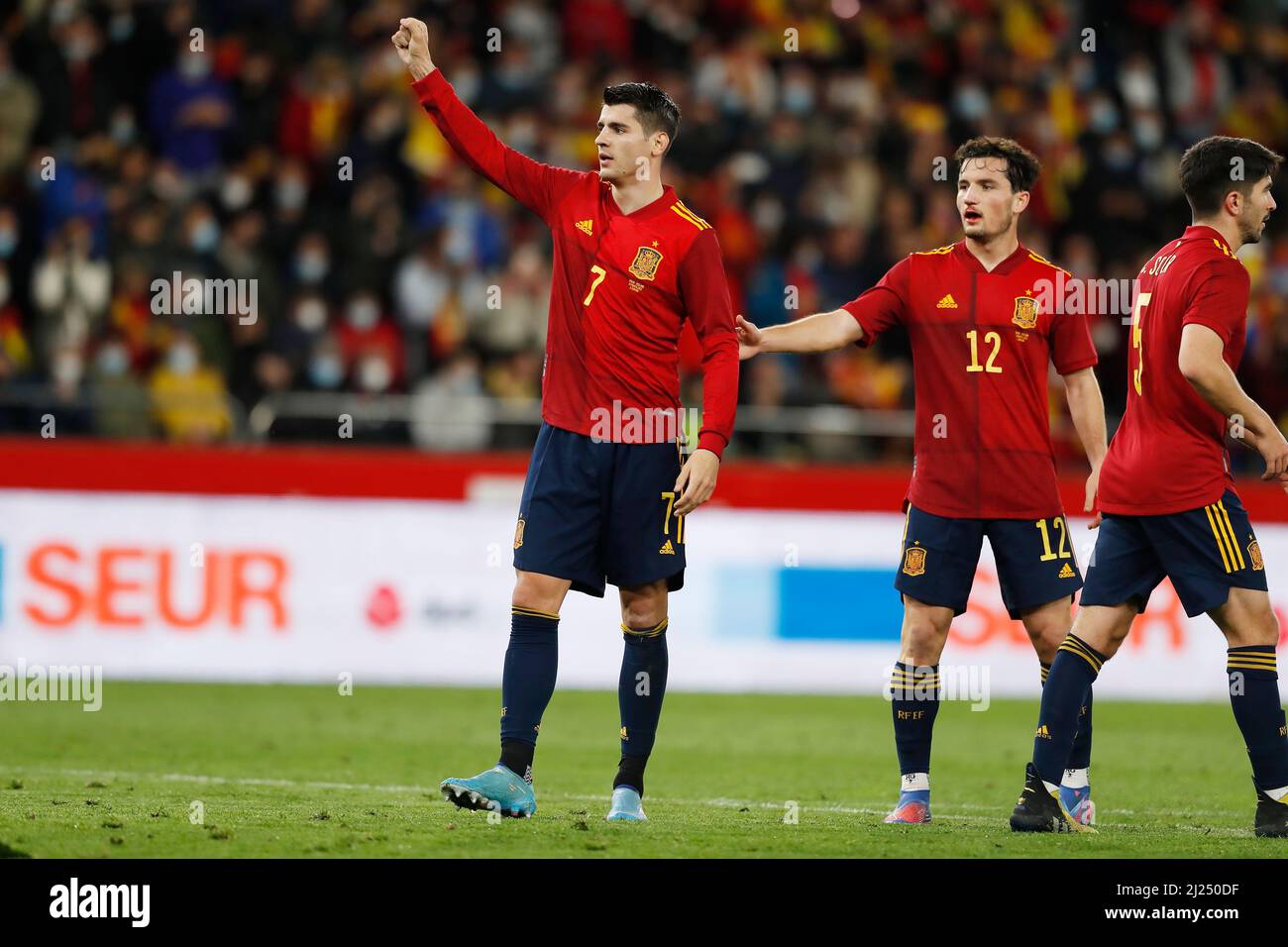 A Coruna, Spain. 29th Mar, 2022. Alvaro Morata (ESP) Football/Soccer ...