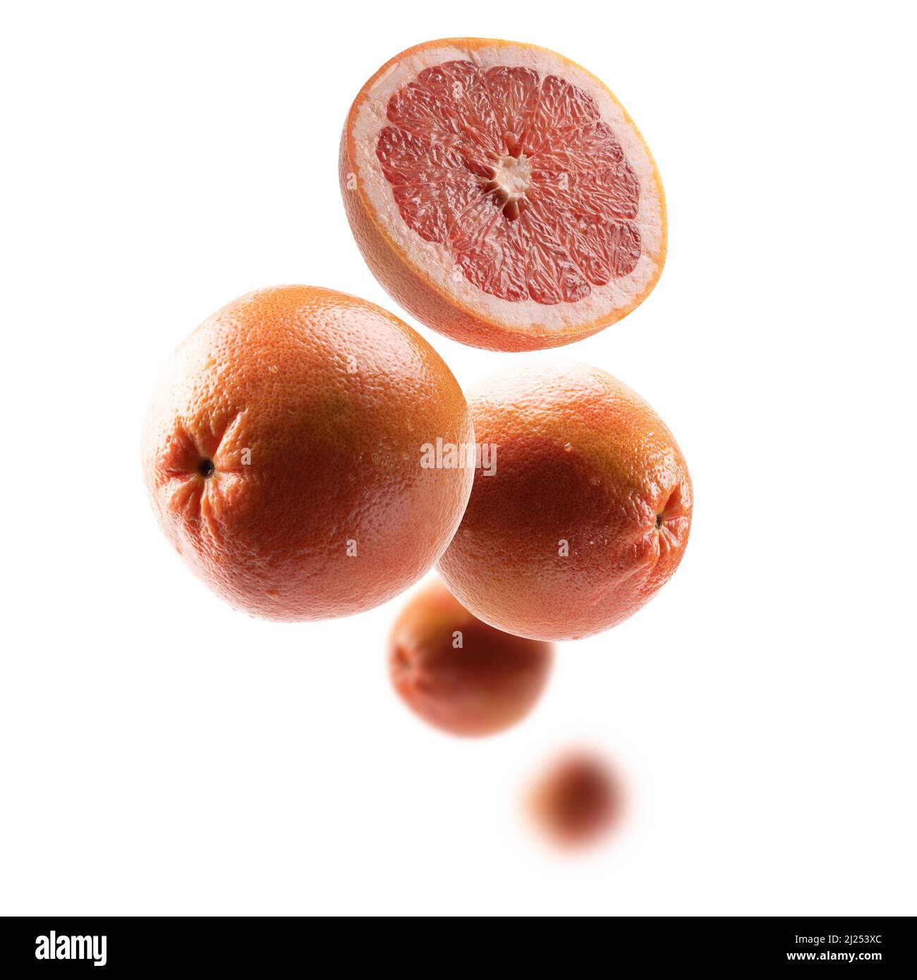 Falling grapefruits isolated on hi-res stock photography and images - Alamy