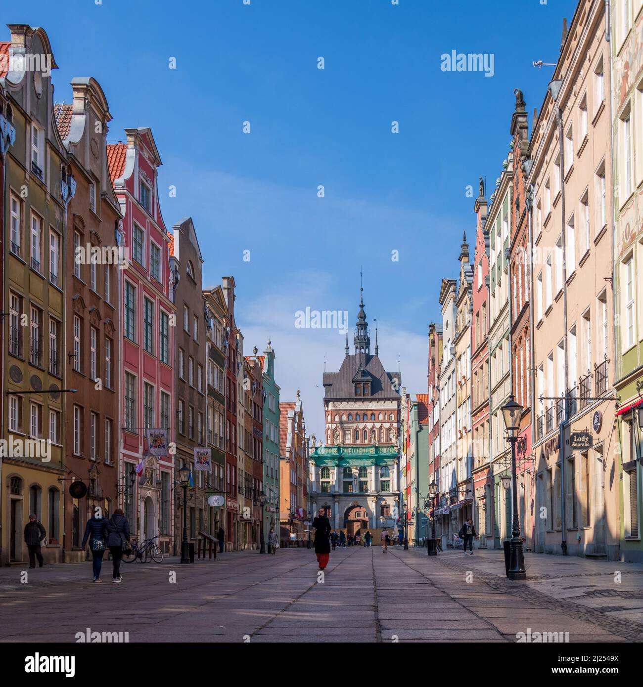 The Old Town Facades, Gdansk, Poland Stock Photo - Alamy
