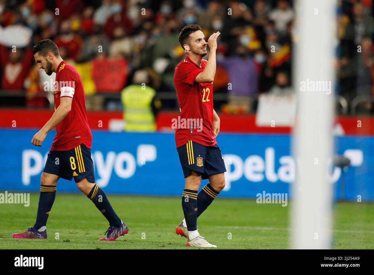 A Coruna, Spain. 29th Mar, 2022. Pablo Sarabia (ESP) Football/Soccer ...