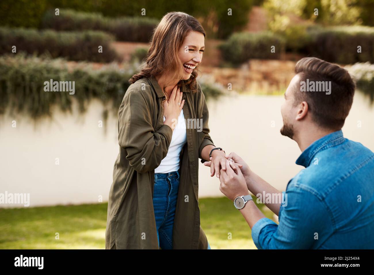 I cant imagine my life without you. Cropped shot of a young man ...
