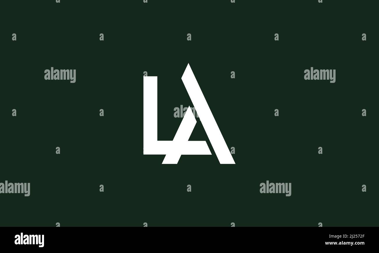 Alphabet letters Initials Monogram logo LA, AL, L and A Stock Vector ...