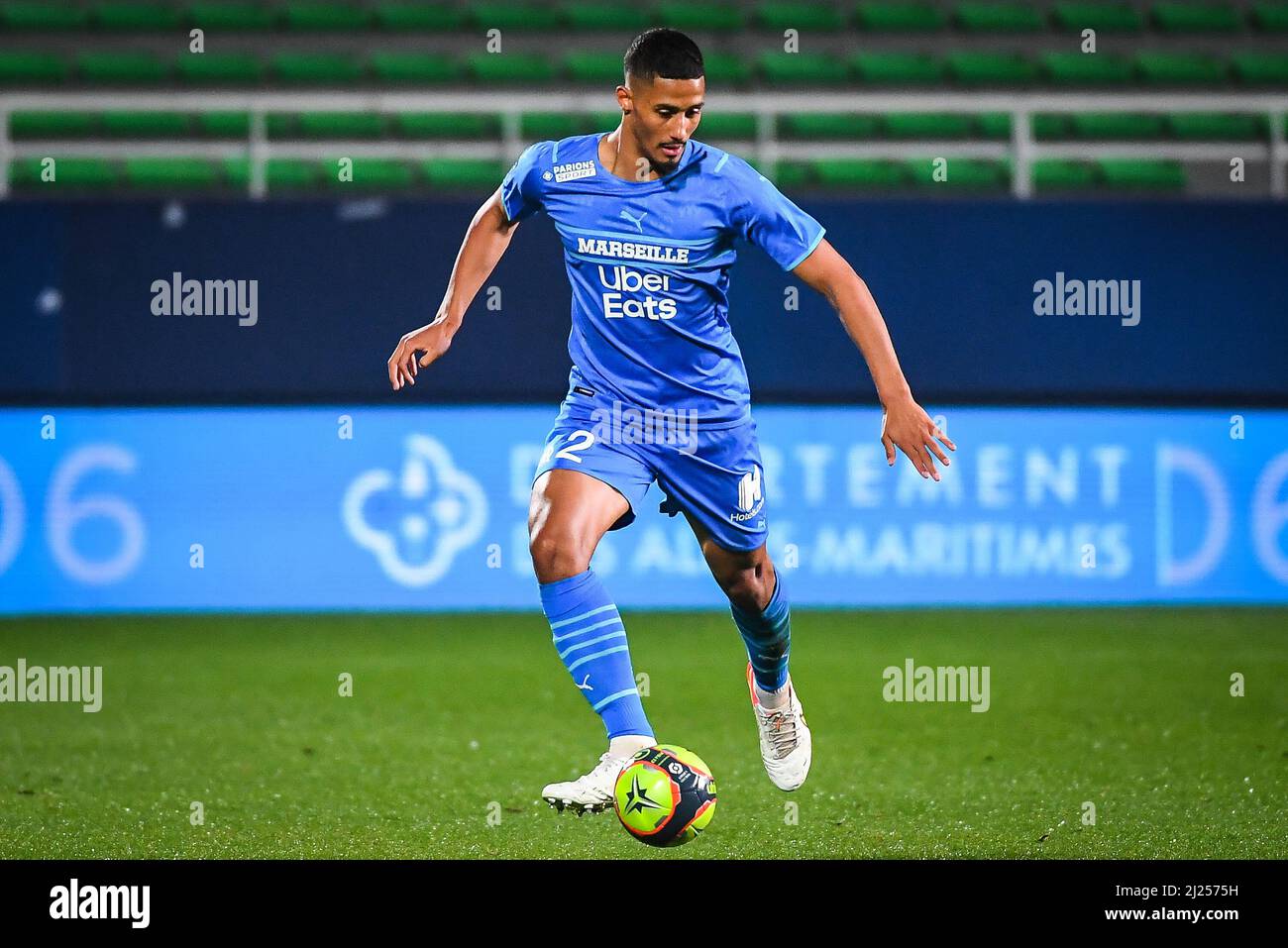 William SALIBA of Marseille during the French championship Ligue 1 ...