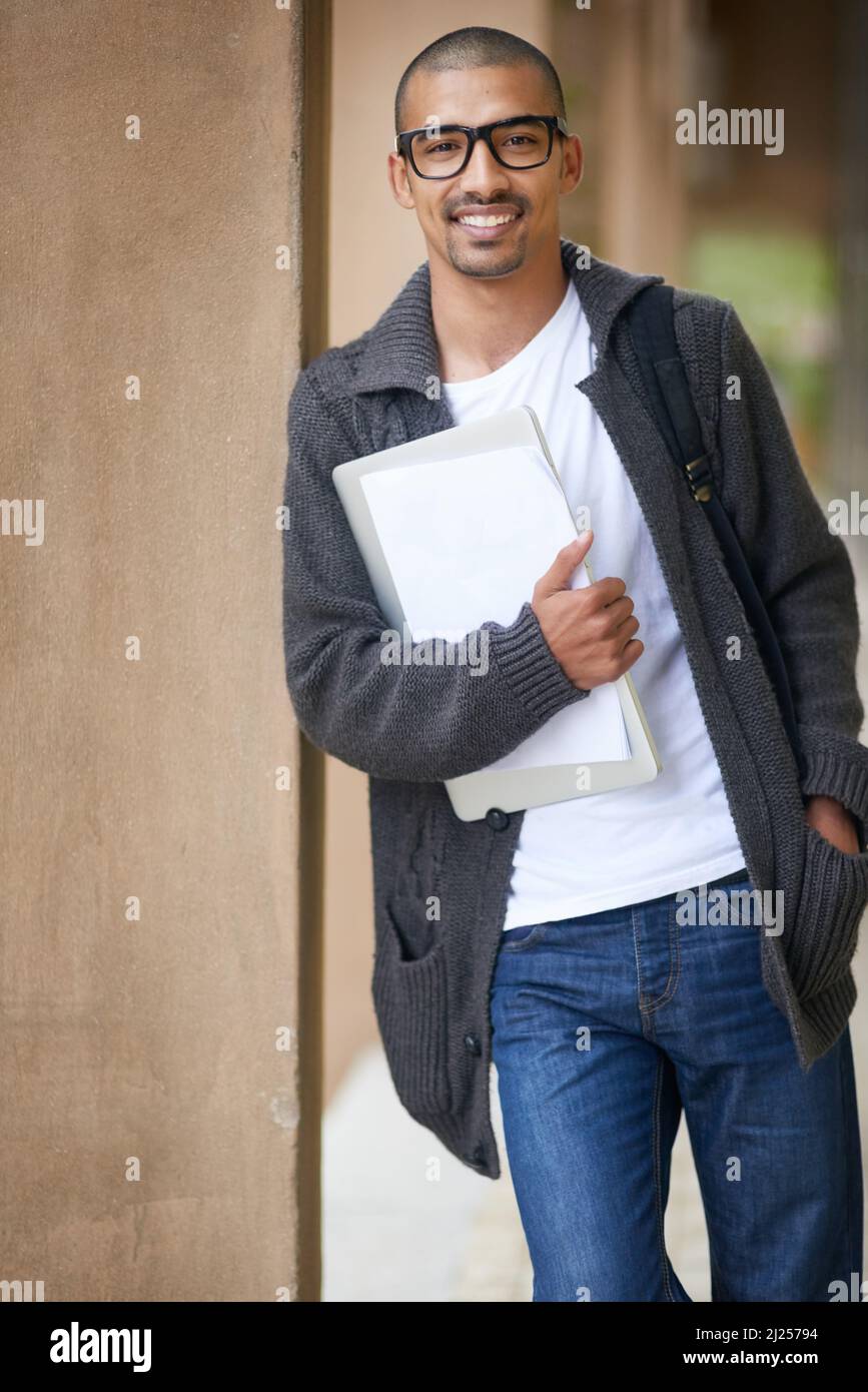 An investment in education pays the best interest. Portrait of a ...