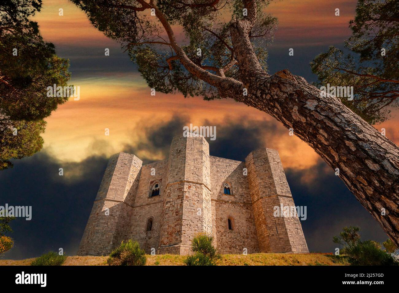 Italy Apulia Andria Castel Del Monte - Castle of Frederick II of Swabia ...