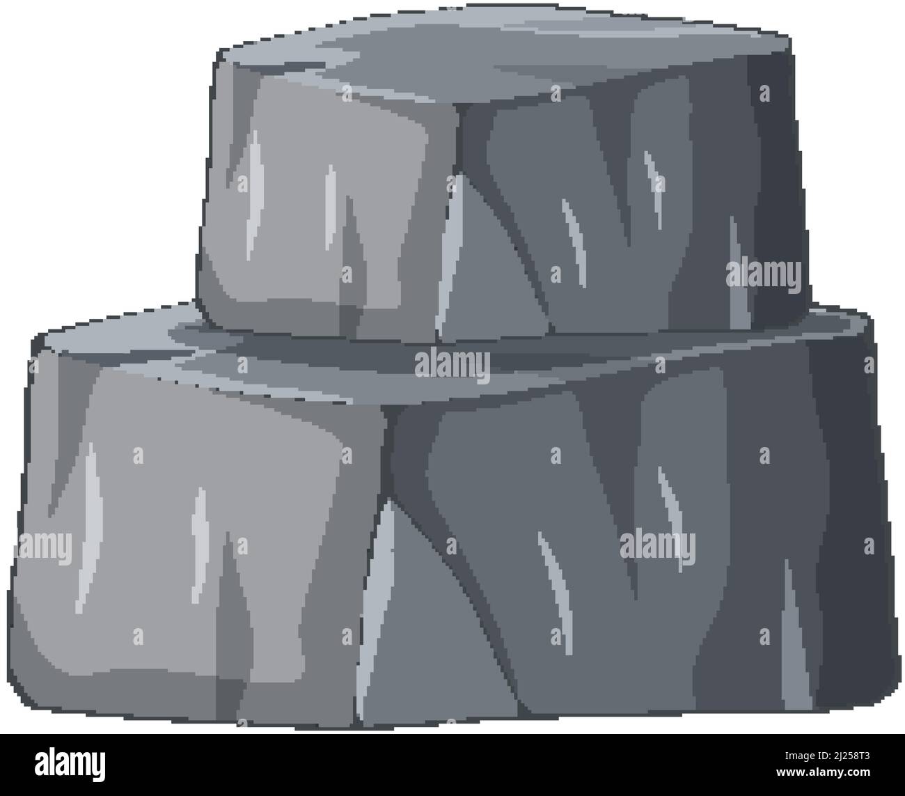 Stack of stones in cartoon style illustration Stock Vector Image & Art ...