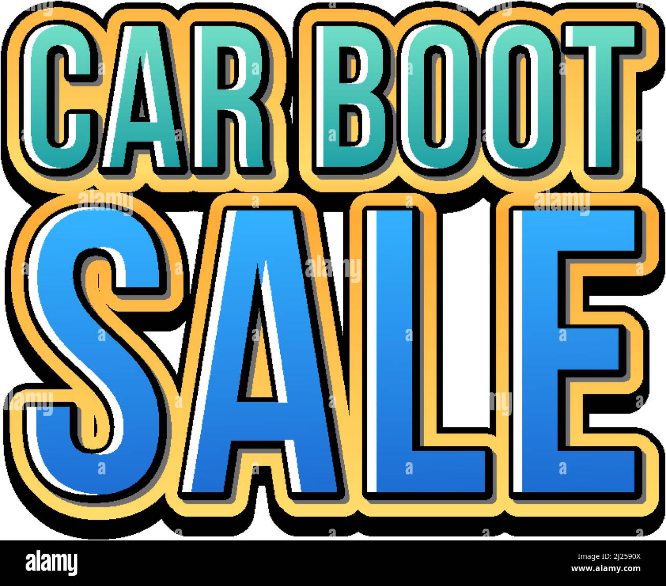 Car boot sale typography design illustration Stock Vector Image & Art ...