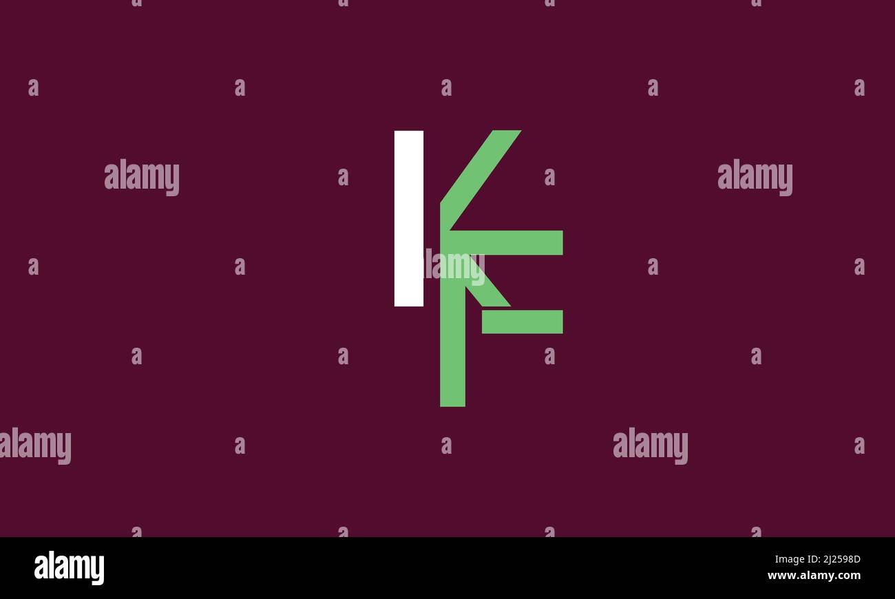 Alphabet letters Initials Monogram logo KF, FK, K and F Stock Vector ...