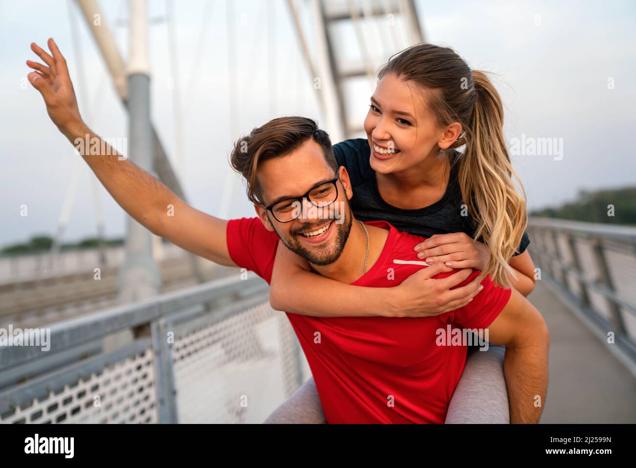 People having fun doing sport hi-res stock photography and images - Alamy