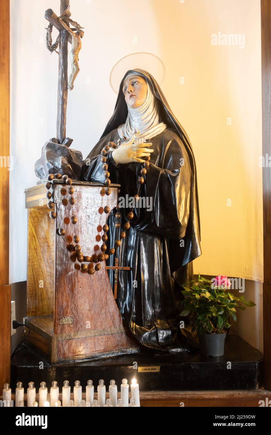 Religious statue of Santa Rita da Cascia Stock Photo - Alamy
