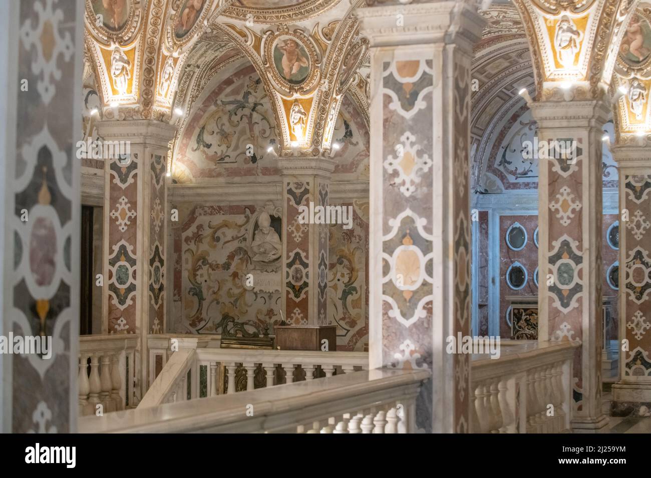 The Baroque Crypt which has kept the remains of San Matteo since 1080 ...