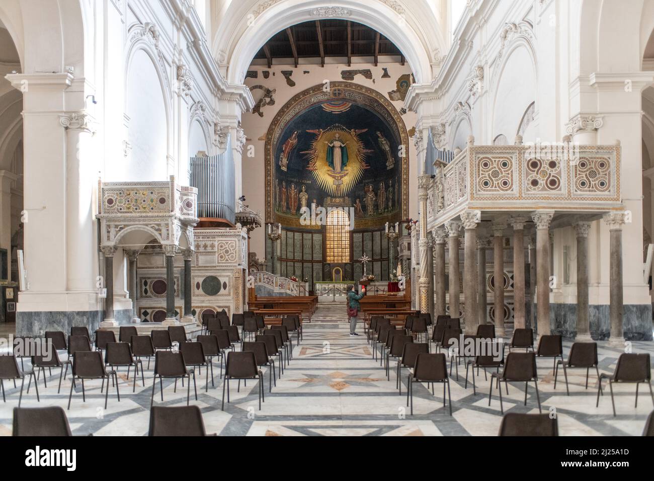 Salerno: Cathedral of Saint Matteo Stock Photo - Alamy
