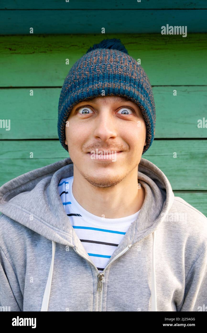 Surprised man outside hi-res stock photography and images - Alamy