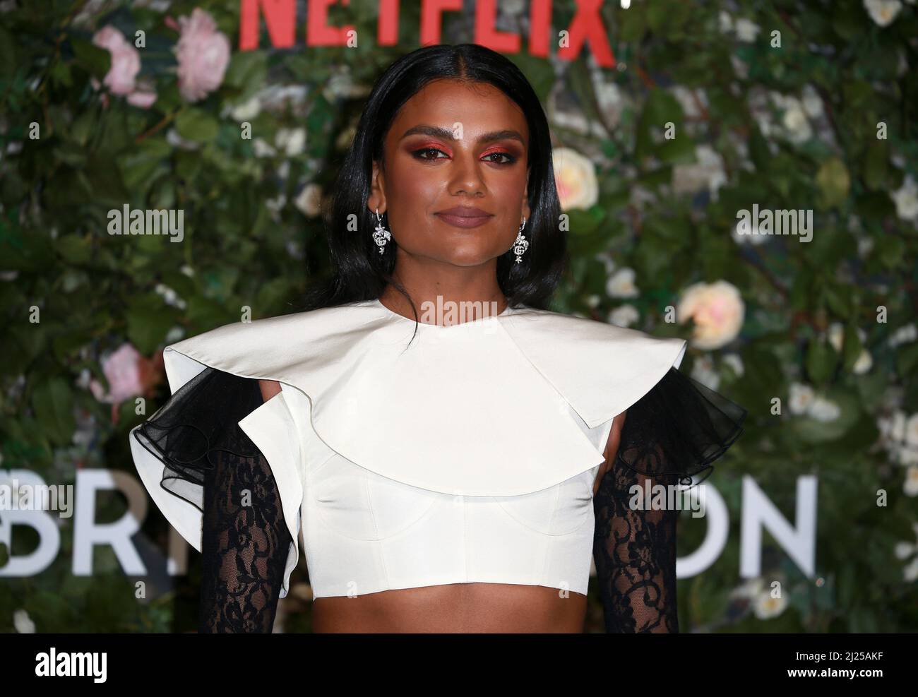 Simone Ashley attends the "Bridgerton" Series 2 World Premiere at Tate ...