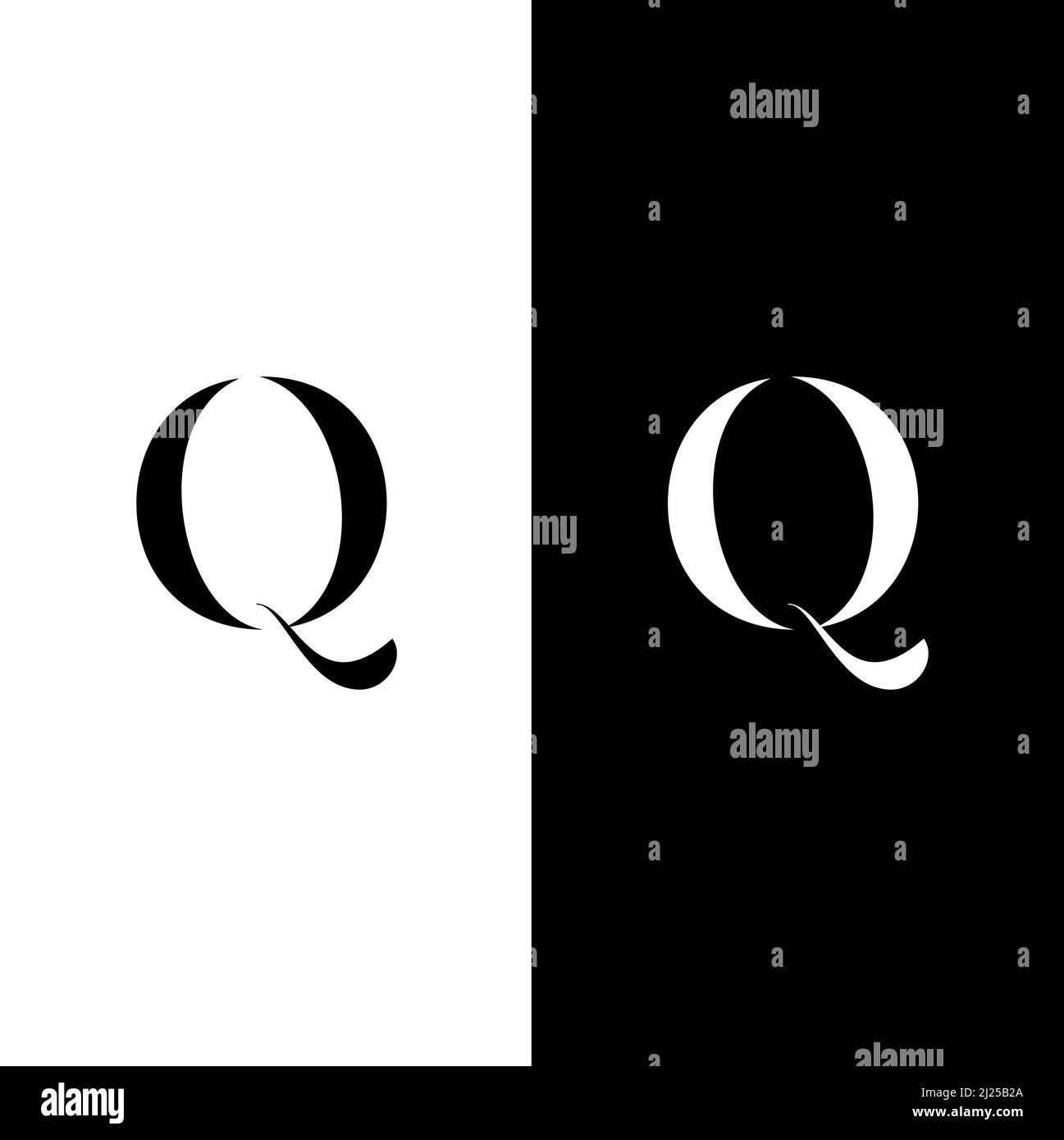 Q letters Initial icons monogram vector inspiration logo design Stock ...