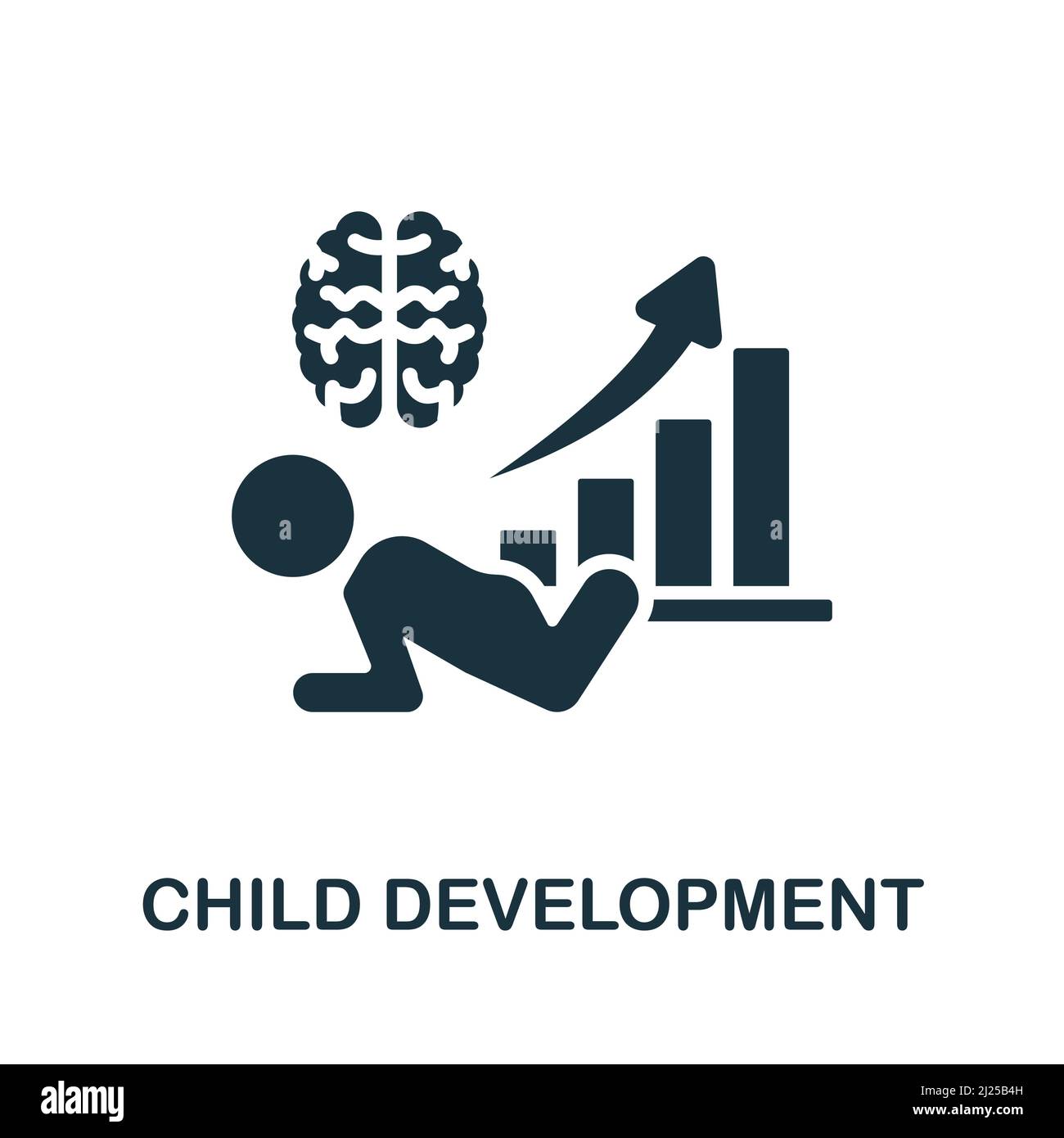 Child Development Icon Monochrome Simple Child Development Icon For child-development-icon-monochrome-simple-child-development-icon-for