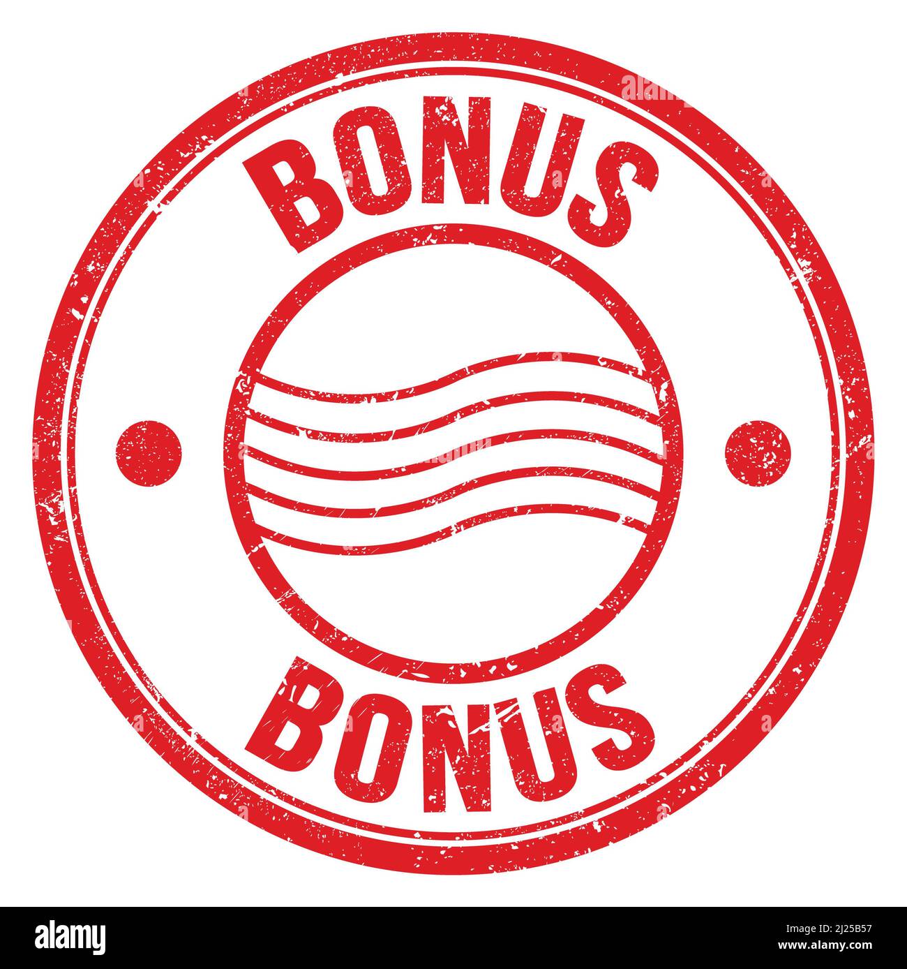BONUS word written on red round postal stamp sign Stock Photo - Alamy