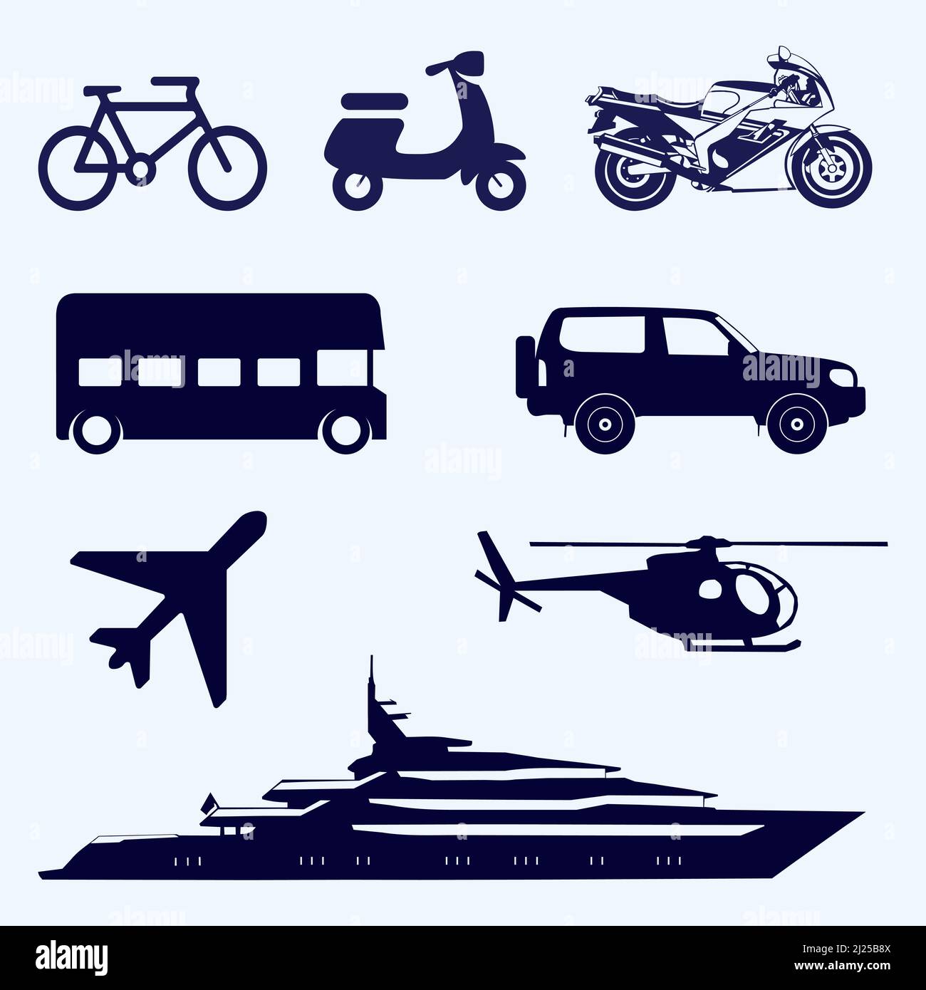 Blue sign icon bicycle Stock Vector Images - Alamy