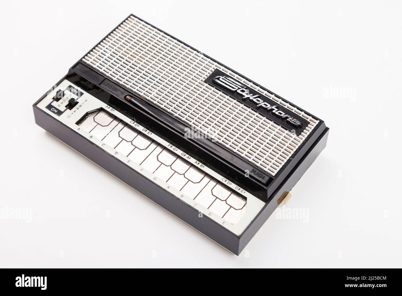 The Stylophone is a miniature analog stylus-operated keyboard Stock ...