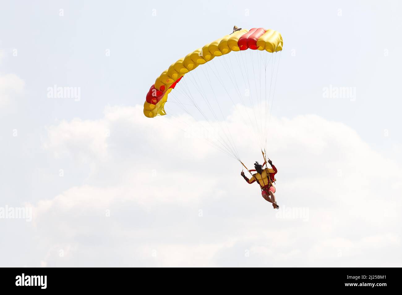 Skydiver freedom concept vintage color Stock Photo - Alamy