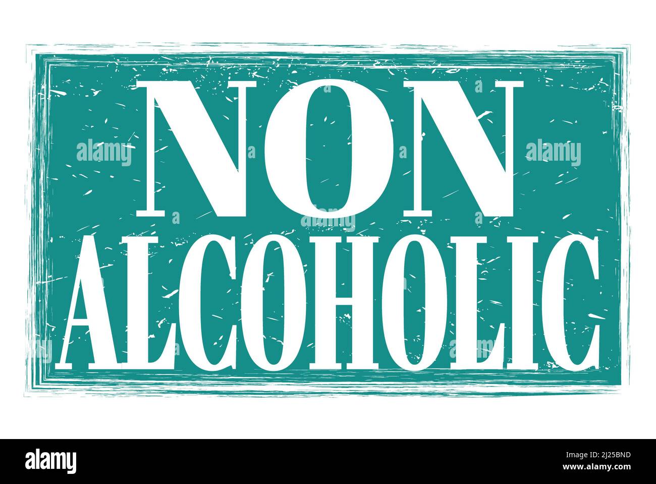 NON ALCOHOLIC, words written on blue grungy stamp sign Stock Photo - Alamy