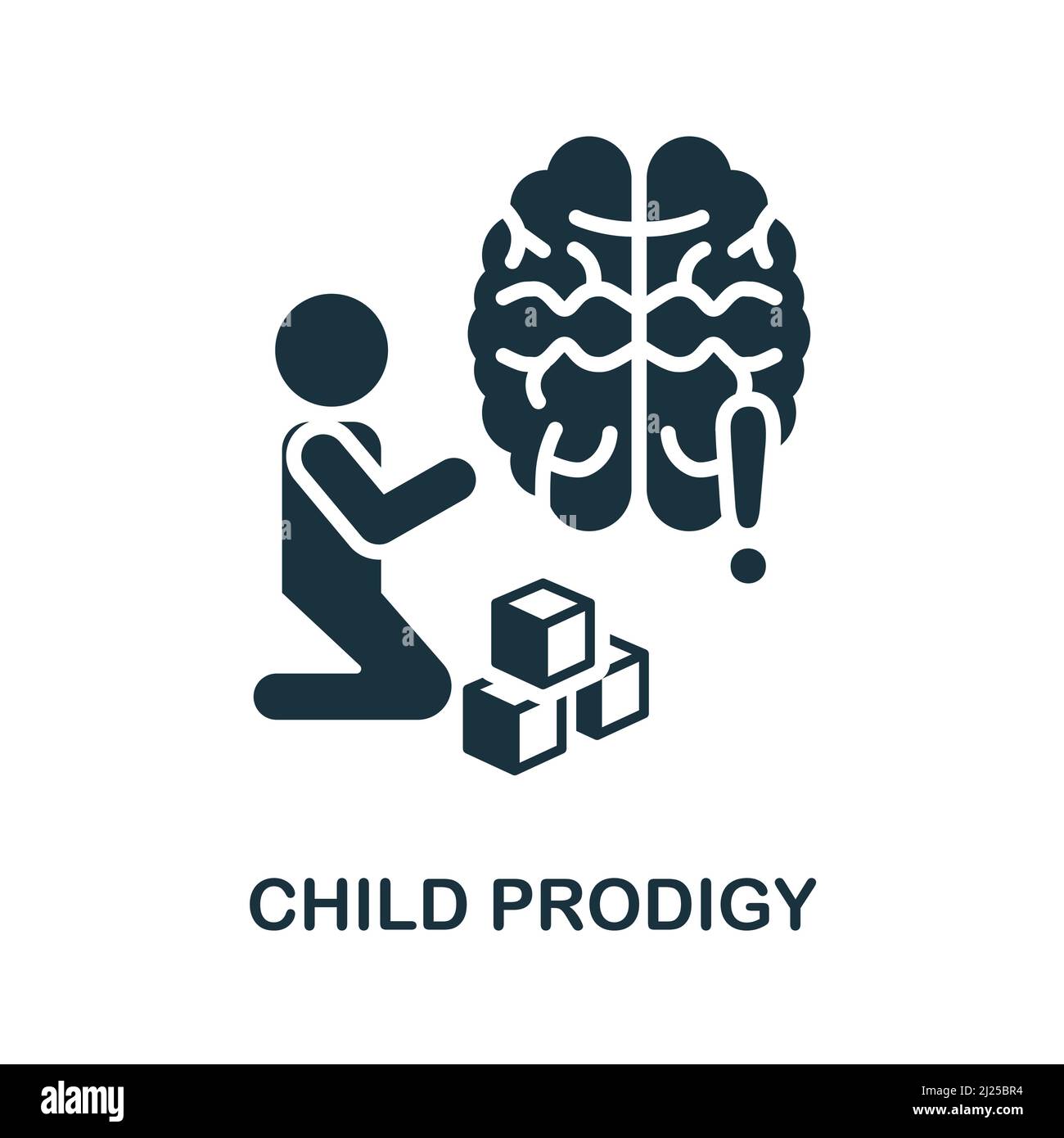 Child Prodigy icon. Monochrome simple Child Prodigy icon for templates ...
