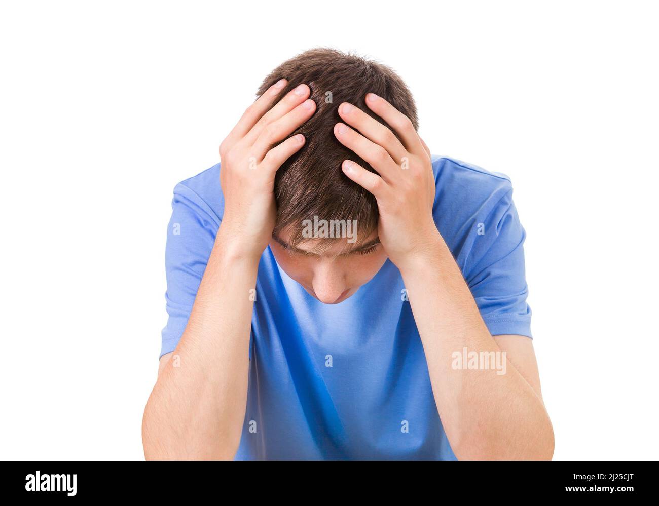 Crying white man hands on hi-res stock photography and images - Alamy