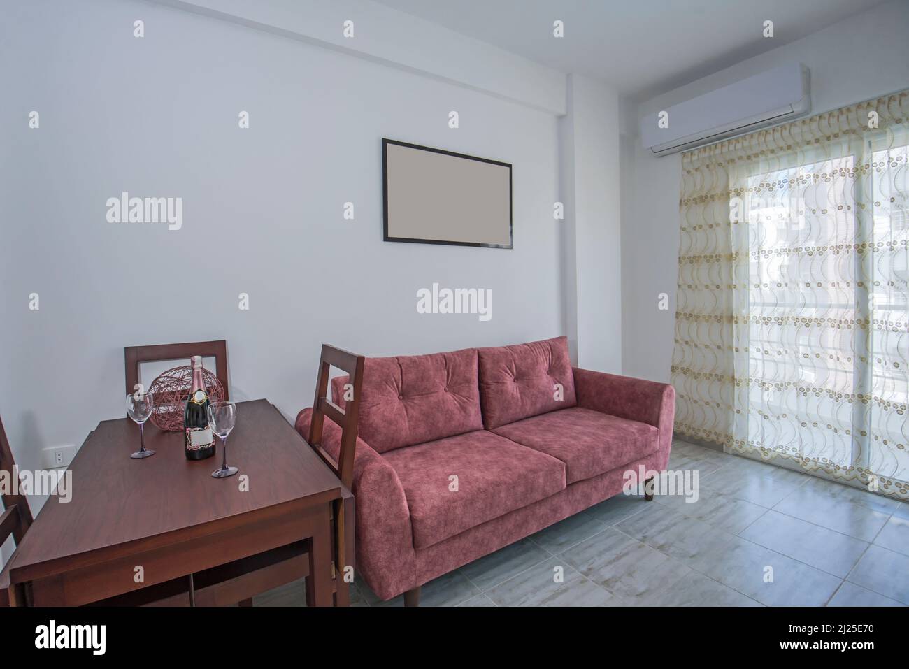 Living room lounge area in luxury apartment show home showing interior ...