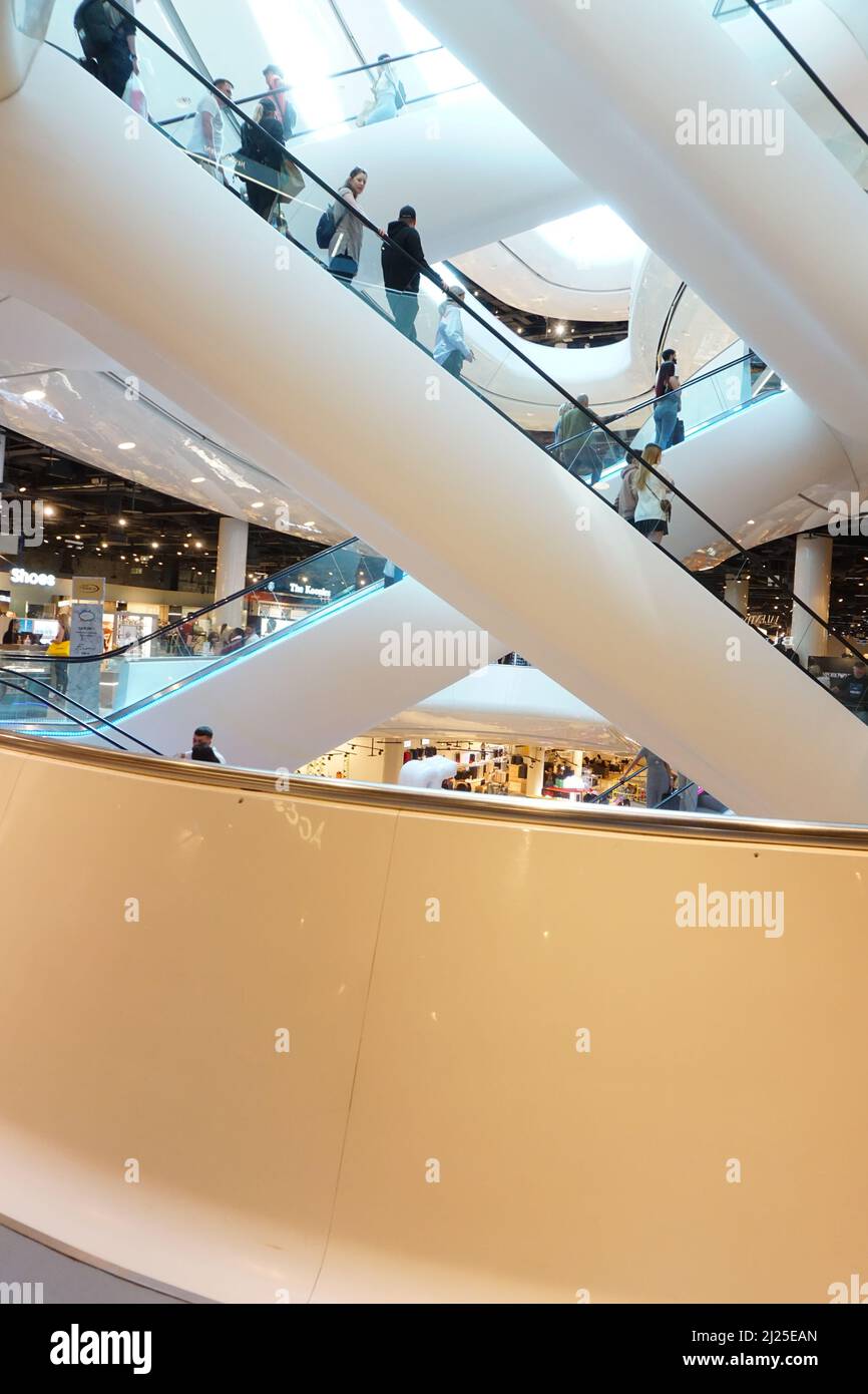Shoppers in Selfridges Department Store in Birmingham Bullring and ...