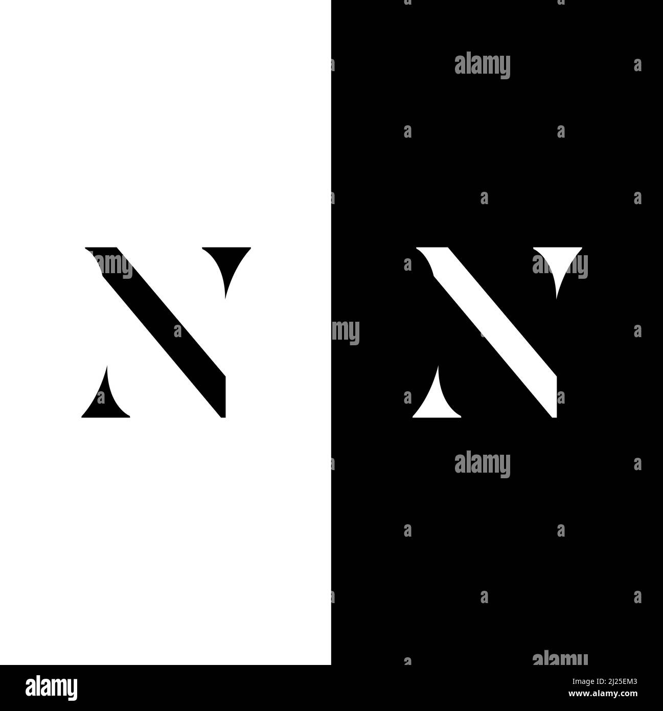 N letters Initial icons monogram vector inspiration logo design Stock ...