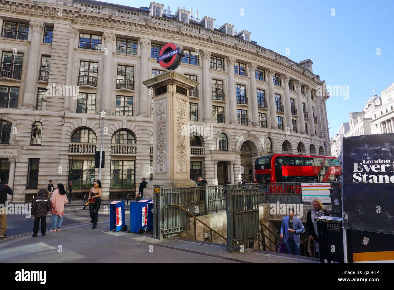 Bank underground station in London. United Kingdom Stock Photo - Alamy