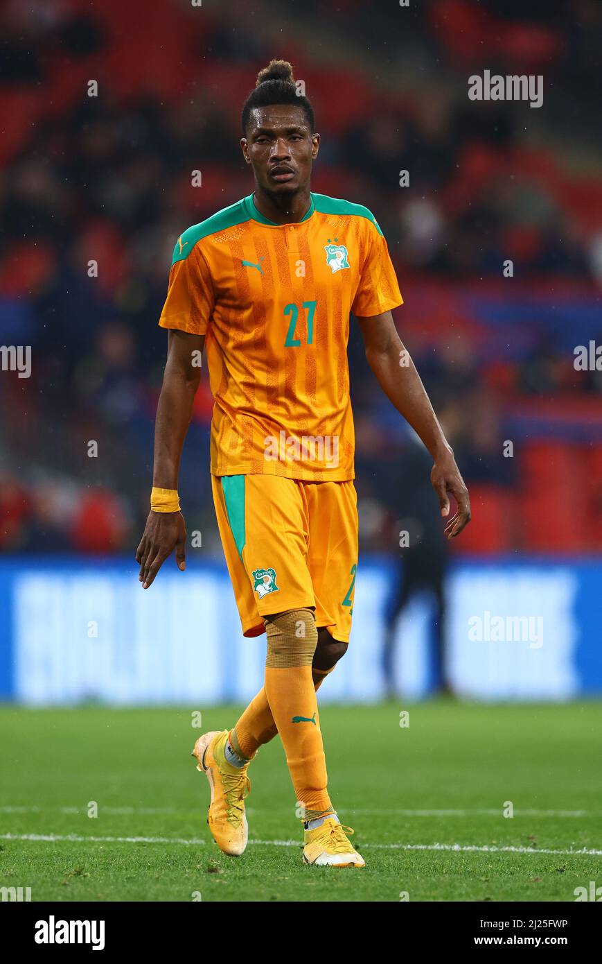 London, UK. 29th Mar, 2022. Simon Deli of Ivory Coast during the ...