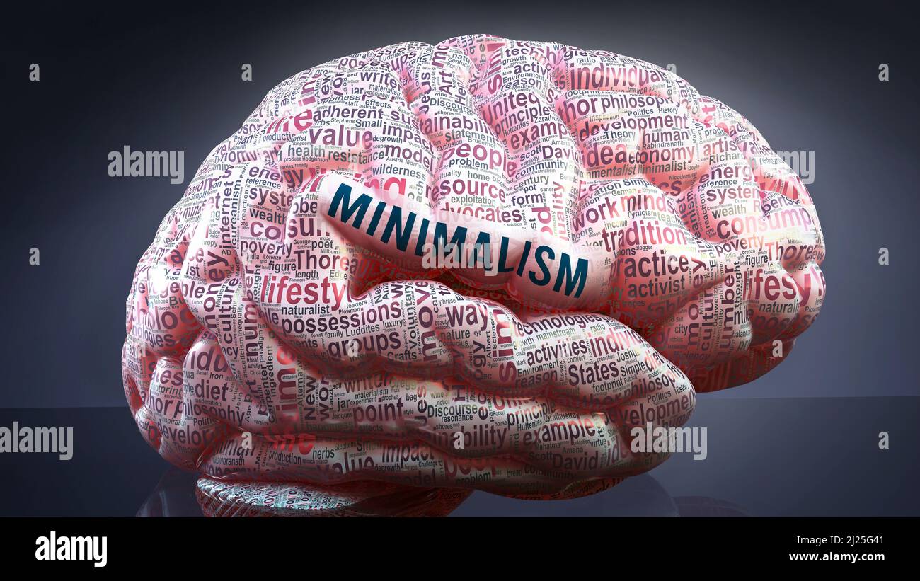 Minimalism in human brain hi-res stock photography and images - Alamy