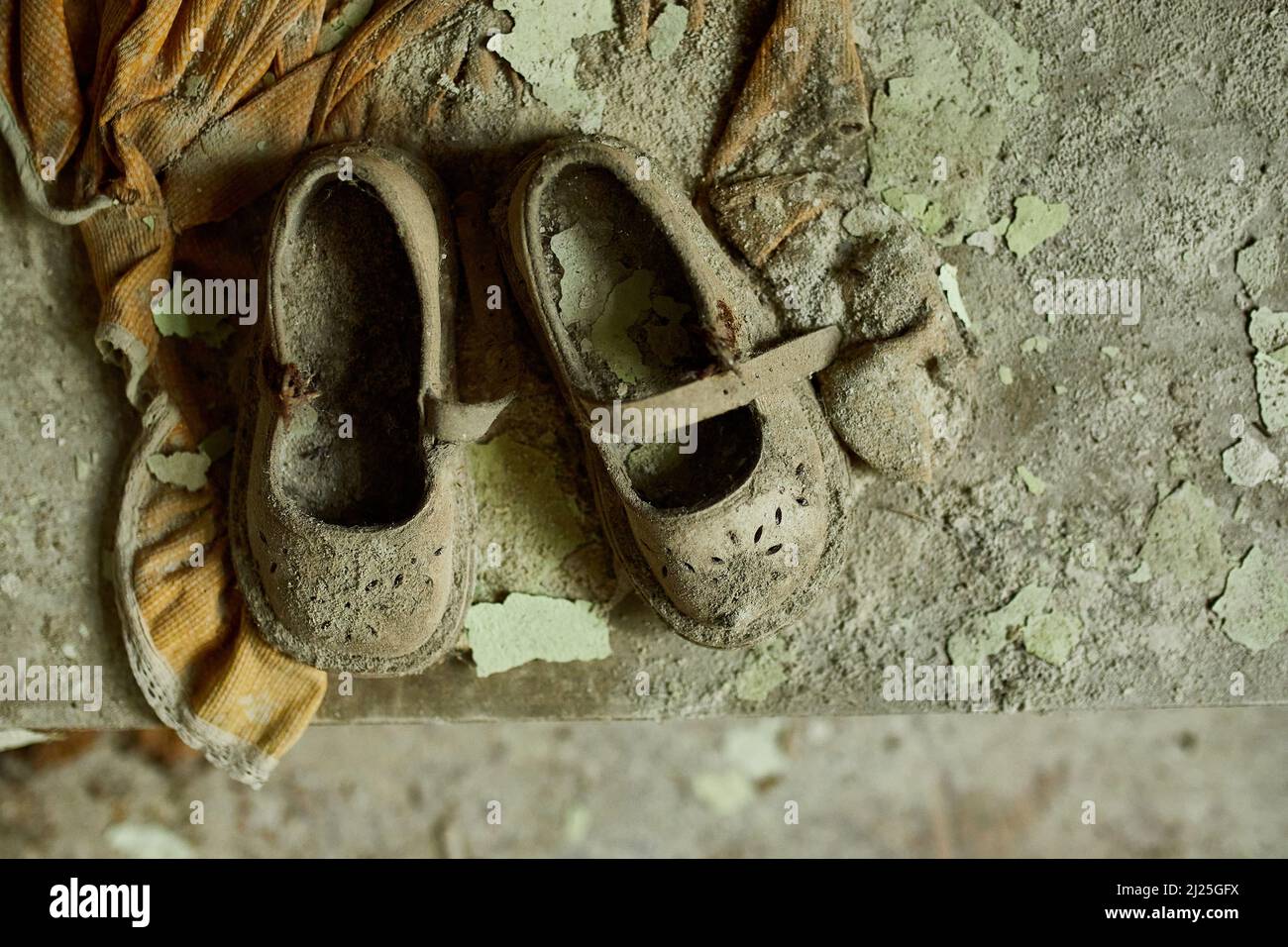 Broken, destroyd, abandoned kindergarten in Chernobyl Exclusion Zone ...