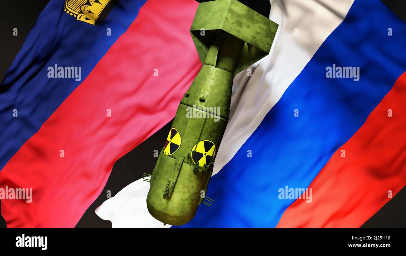 Liechtenstein and Russia nuclear war, conflict and crisis. National ...
