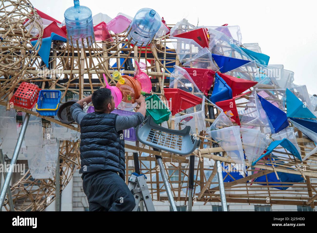 London UK 30 March 2022 Philippine artist Leeroy New, making the final ...