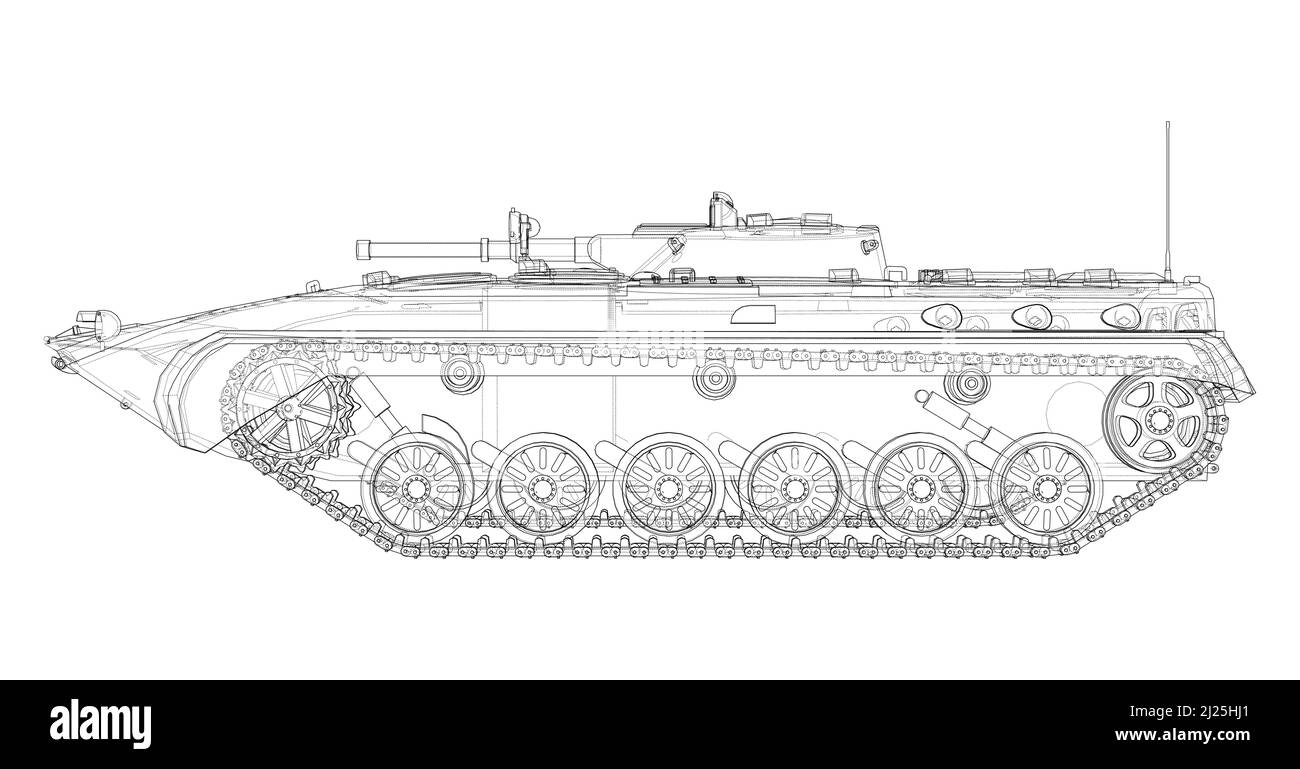 Infantry fighting vehicle. Vector Stock Vector Image & Art - Alamy