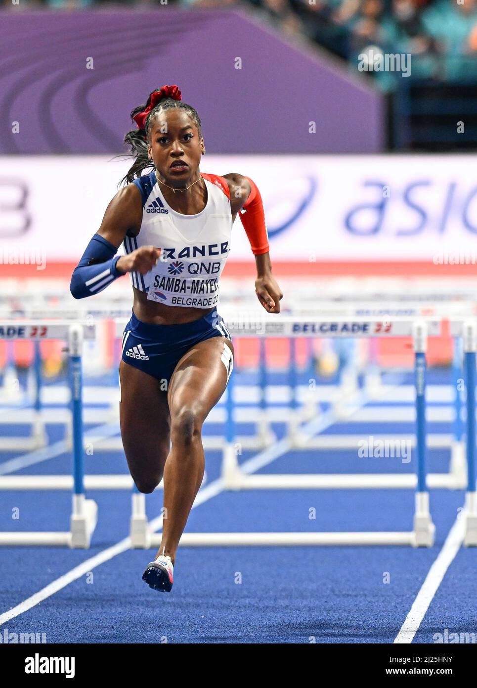 Cyrena Samba-Mayela participating in the Belgrade 2022 World Indoor ...