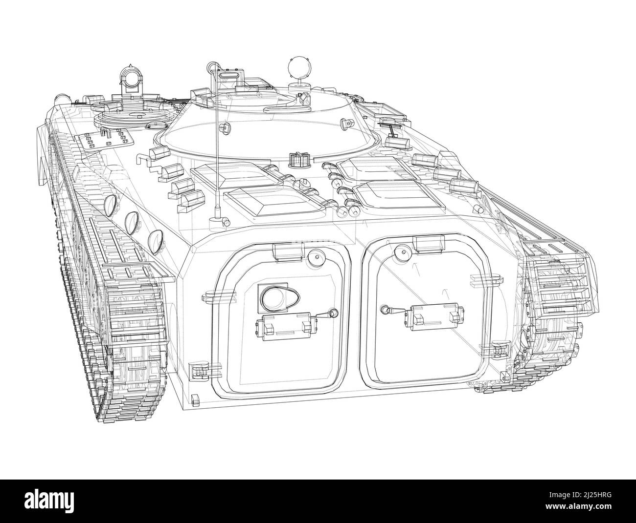 Infantry fighting vehicle. Vector Stock Vector Image & Art - Alamy