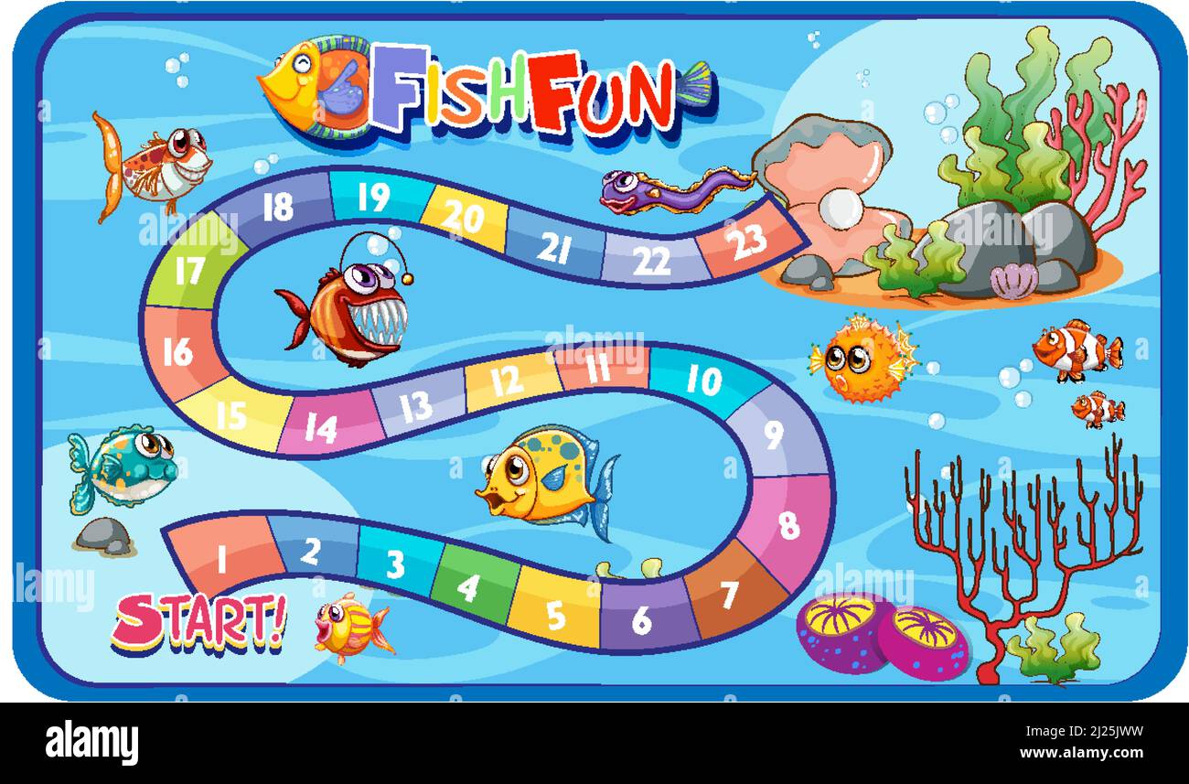 Game design with underwater background illustration Stock Vector Image ...