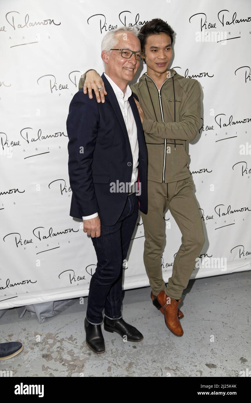 Paris, France. 28th Mar, 2022. Pierre Talamon and his muse Jérémy ...
