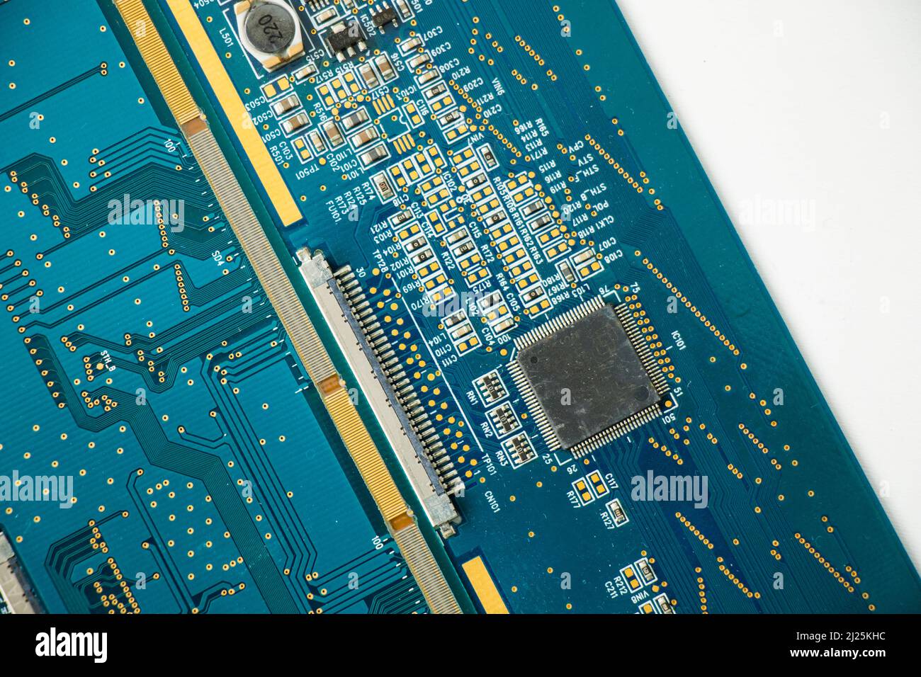 Electronic motherboard and isometric processor and microchip, Ukraine ...