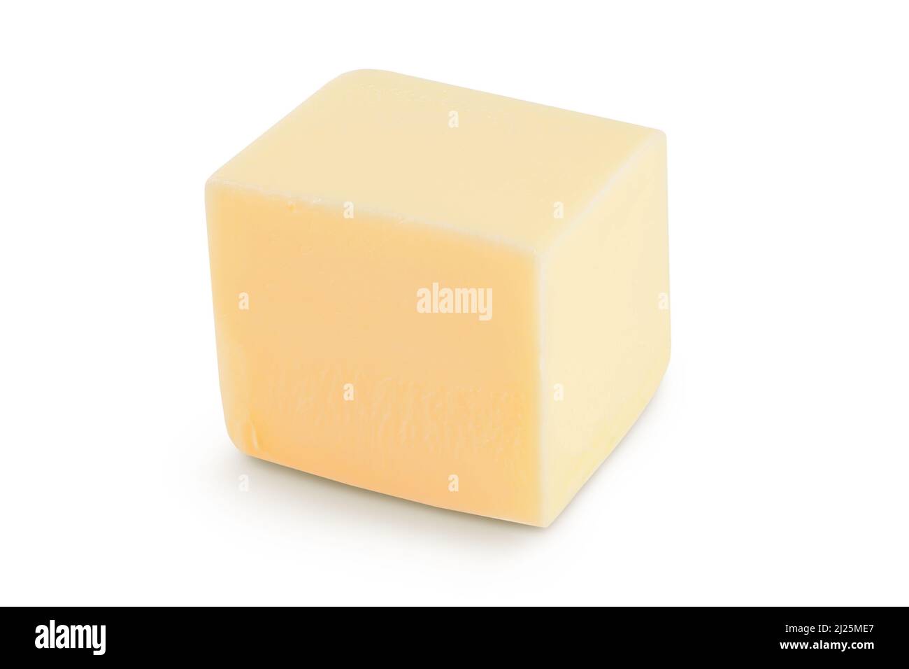 butter cube isolated on white background with clipping path and full ...