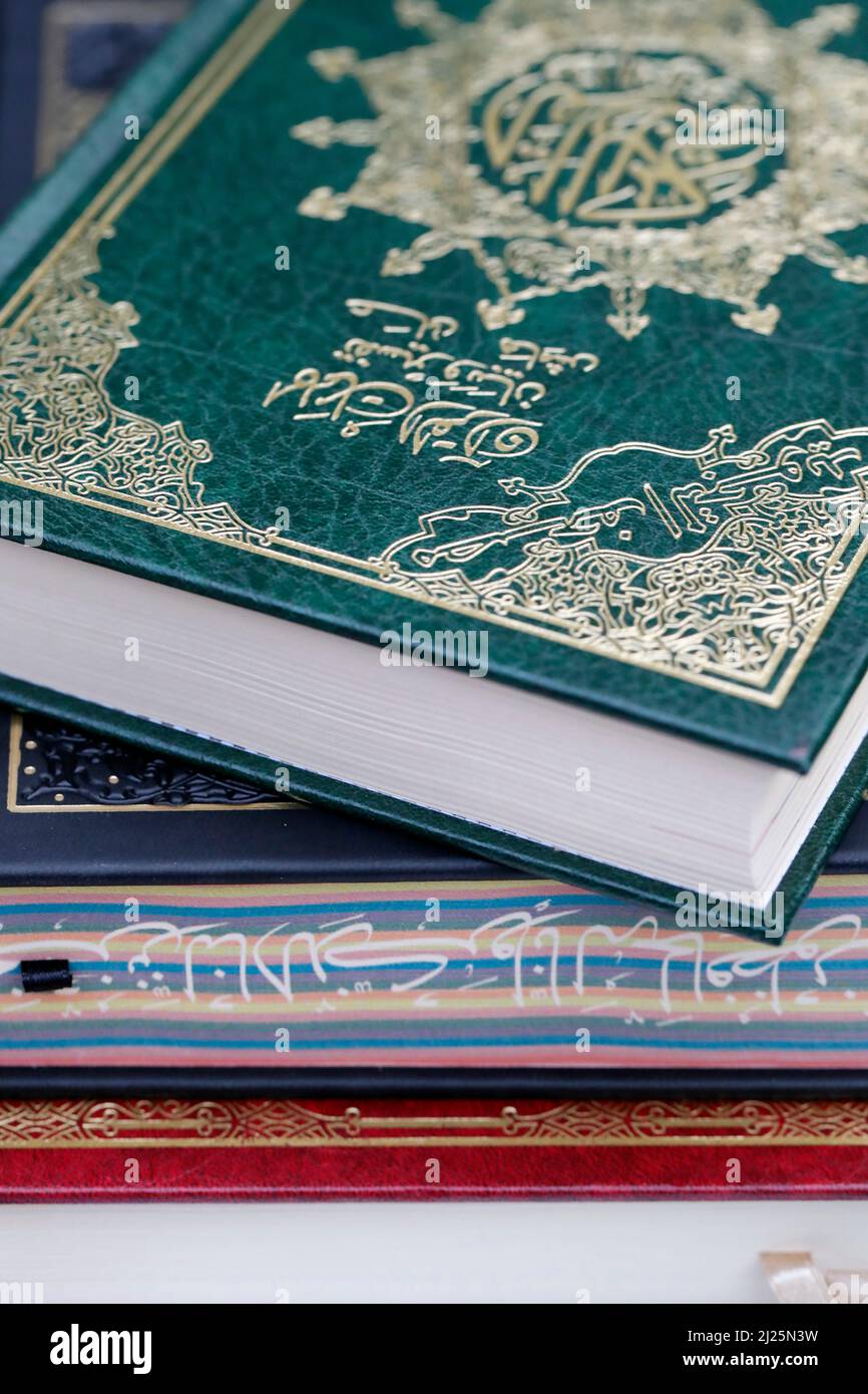 The Koran (Quran) - the Islamic sacred book Stock Photo - Alamy