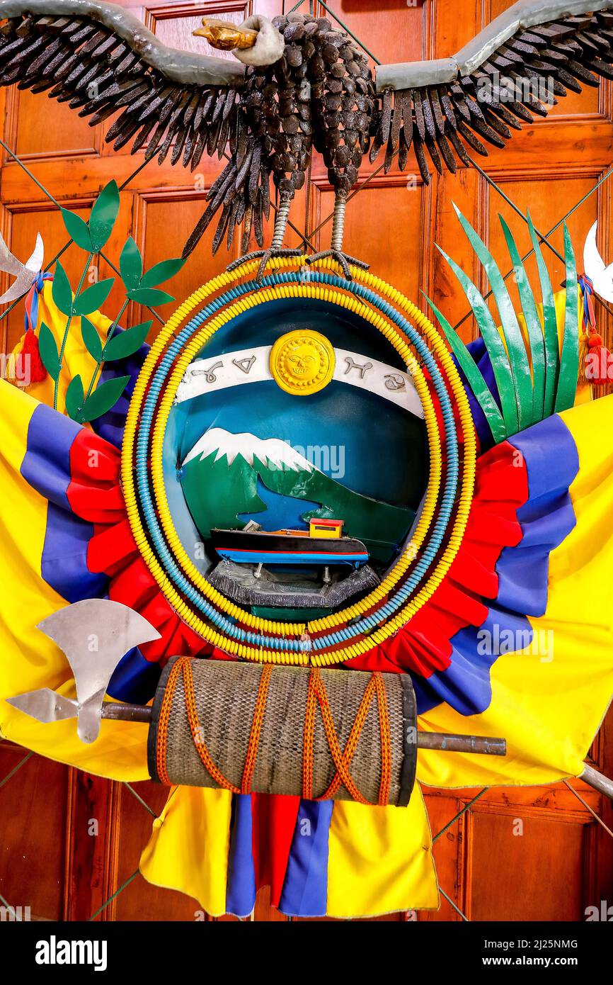Ecuadorian art work in Riobamba, Ecuador Stock Photo - Alamy