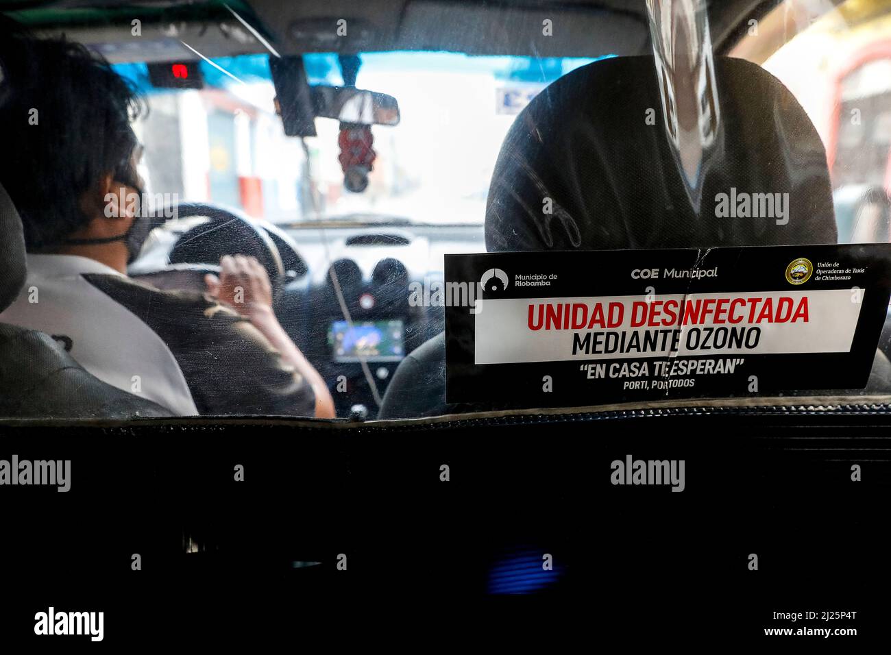 Taxi ride in Riobamba, Ecuador Stock Photo - Alamy