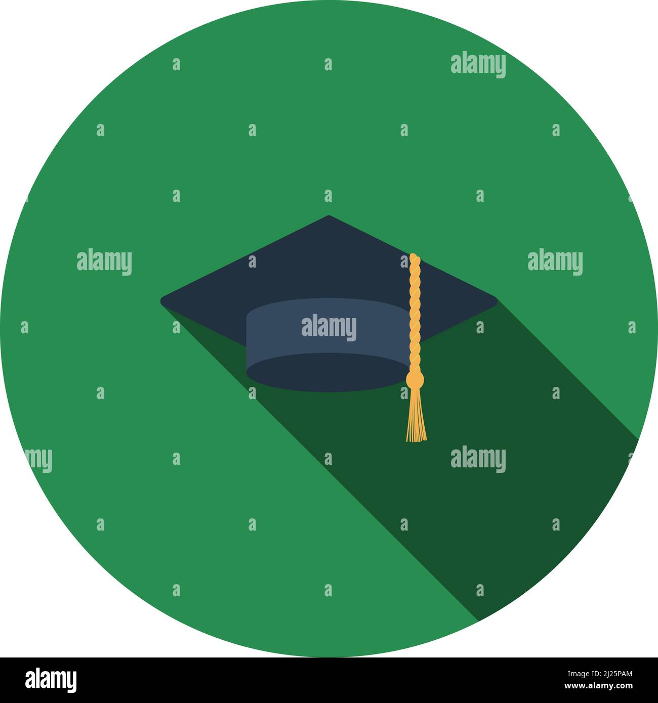 Graduation cap circle icon Stock Vector Images - Alamy